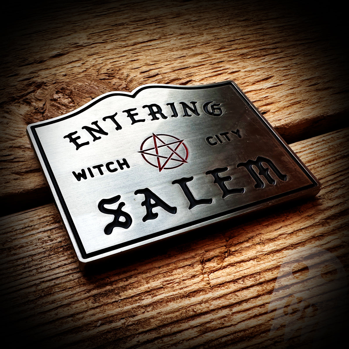 Salem, Mass Rt. 666 Welcome Sign Coin – GHOST PATCH
