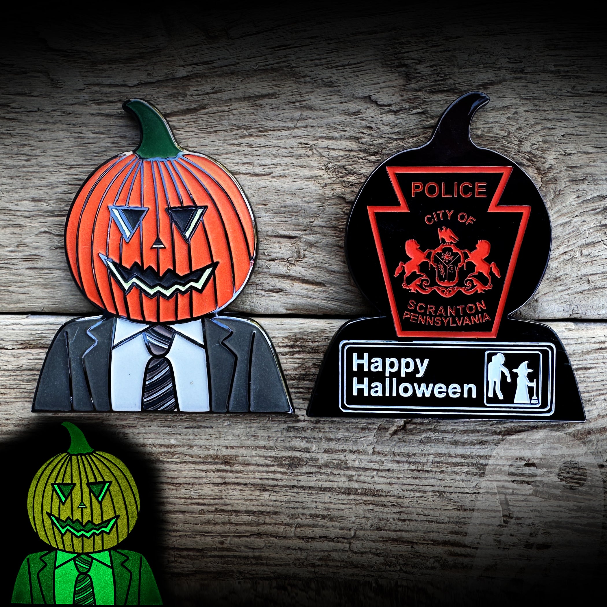 COIN 2024 Halloween - Scranton, PA PD 2024 Halloween Coin - GLOWS IN T ...