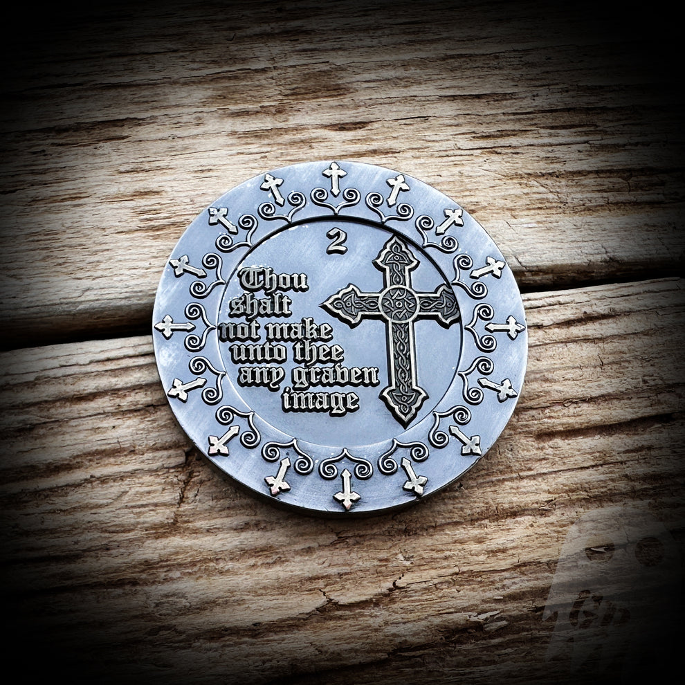 Second Commandment Prayer Coin – GHOST PATCH