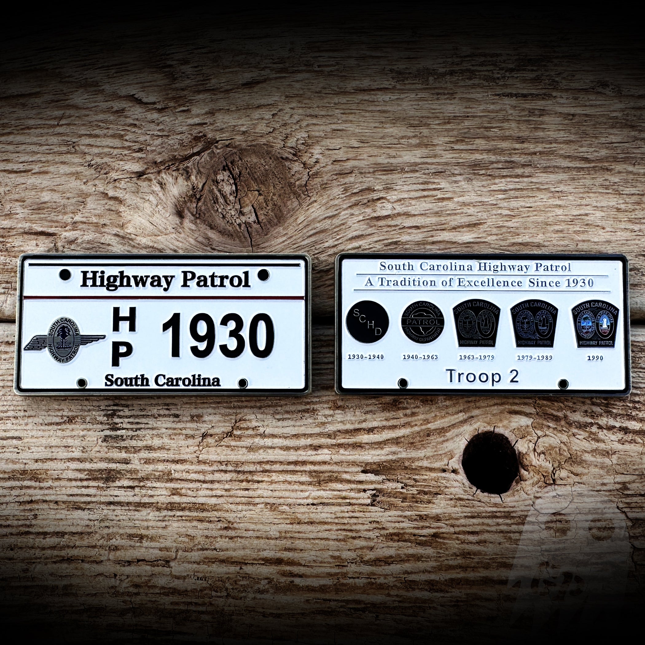 South Carolina Highway Patrol Troop 2 License Plate Coin – GHOST PATCH