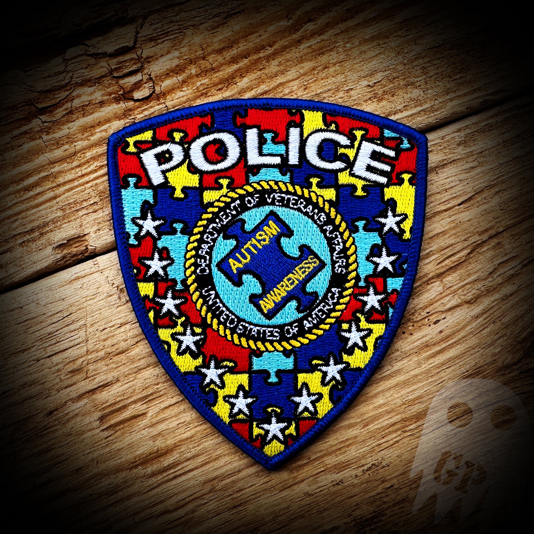 2024 Autism Patch - Veteran Affairs Police Department – GHOST PATCH