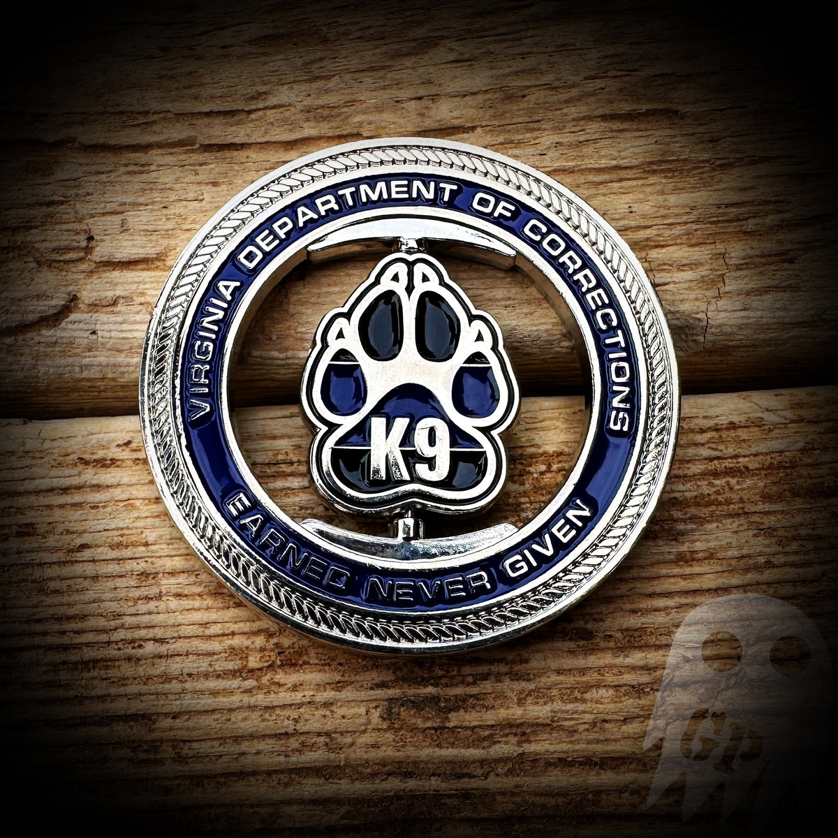 Virginia Department of Corrections K9 Coin - Authentic - Spinner – GHOST PATCH
