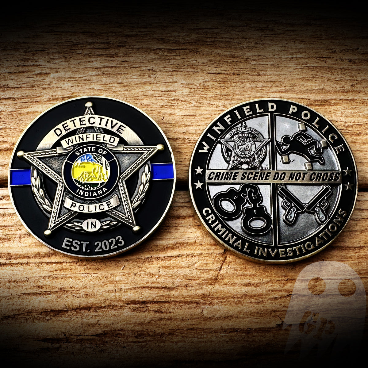 CID COIN - Winfield, IN PD Criminal Investigations Coin - Authentic ...