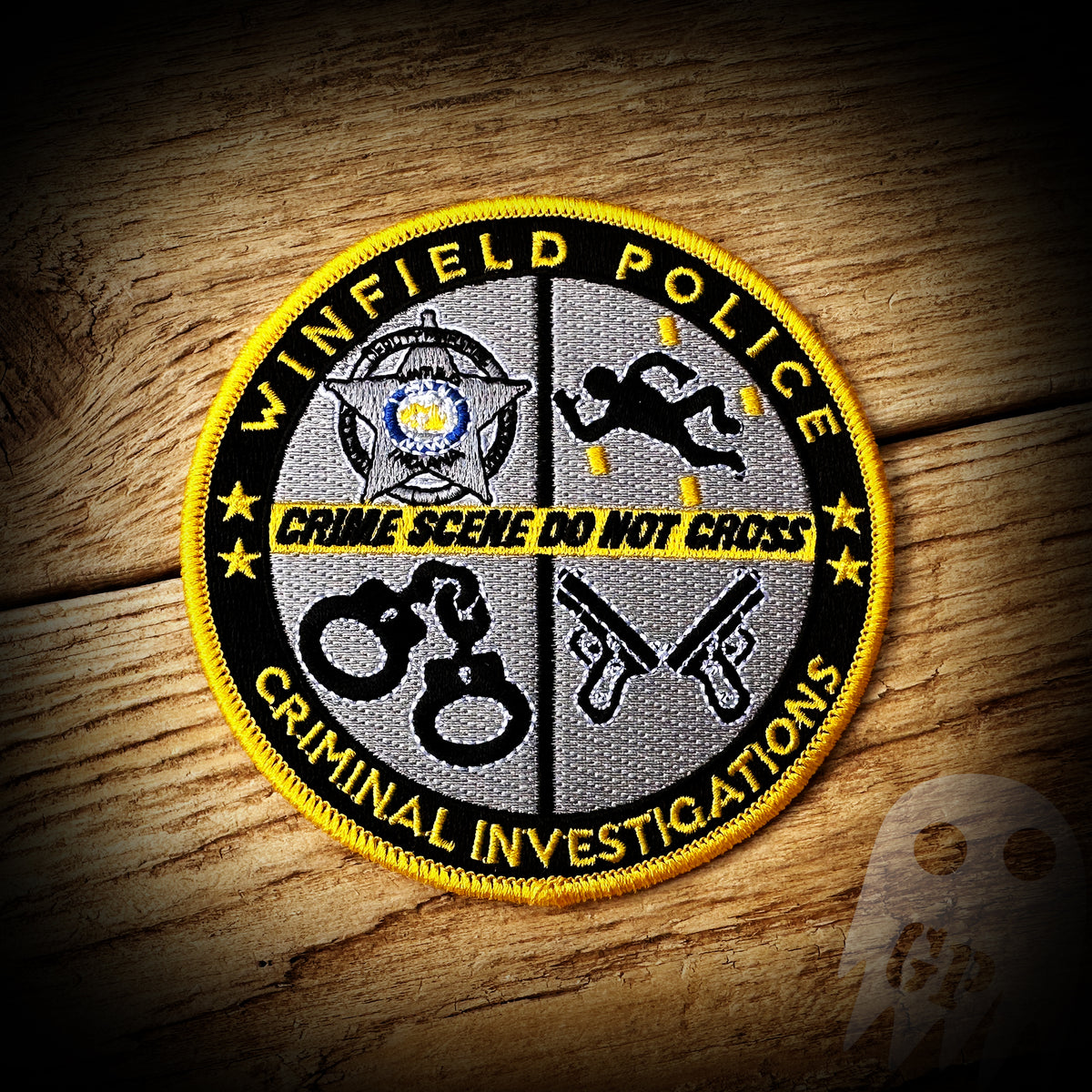 PATCH - Winfield, IN PD Criminal Investigations Patch - Authentic – GHOST PATCH