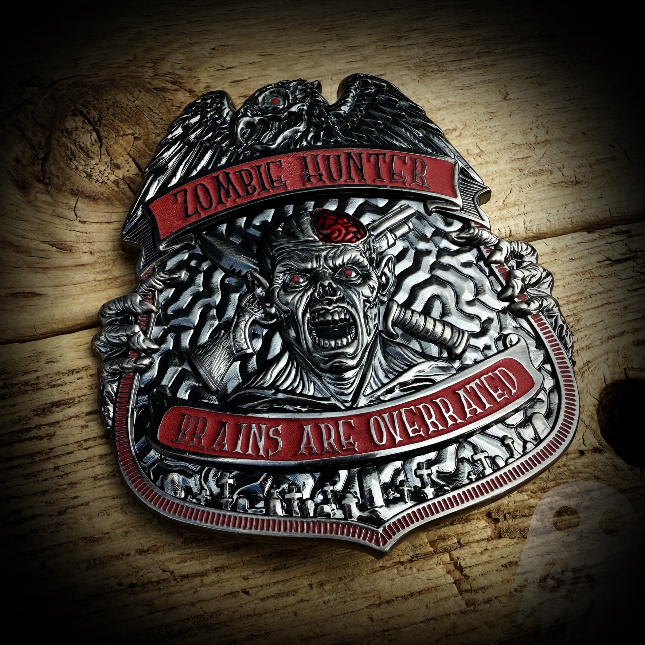 Badge - Zombie Hunter Badge - Glows in the dark! – GHOST PATCH