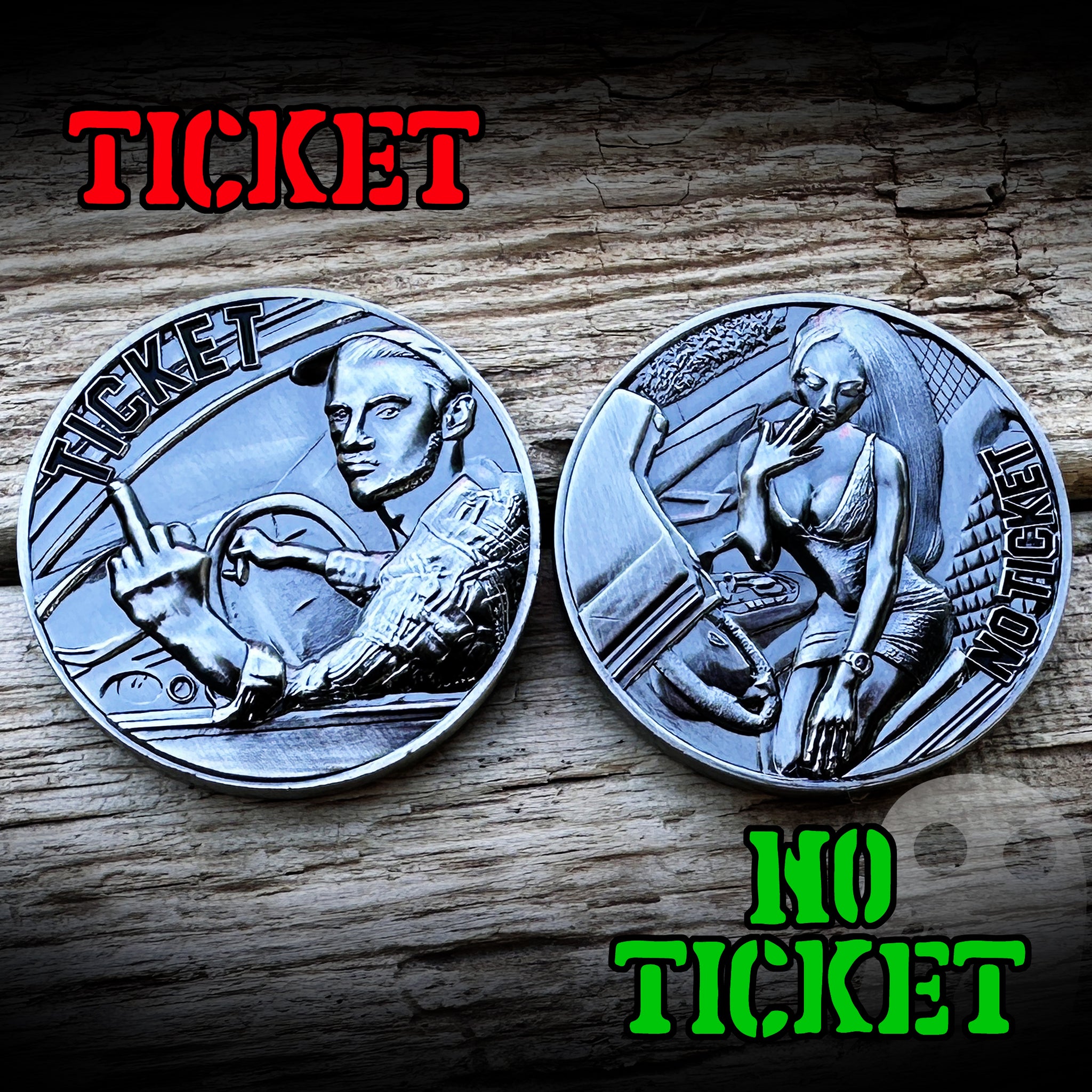 Ticket / No Ticket Coin - PMPM – GHOST PATCH