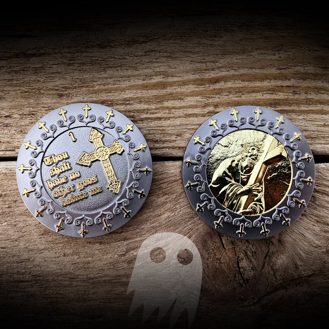First Commandment Prayer Coin – GHOST PATCH