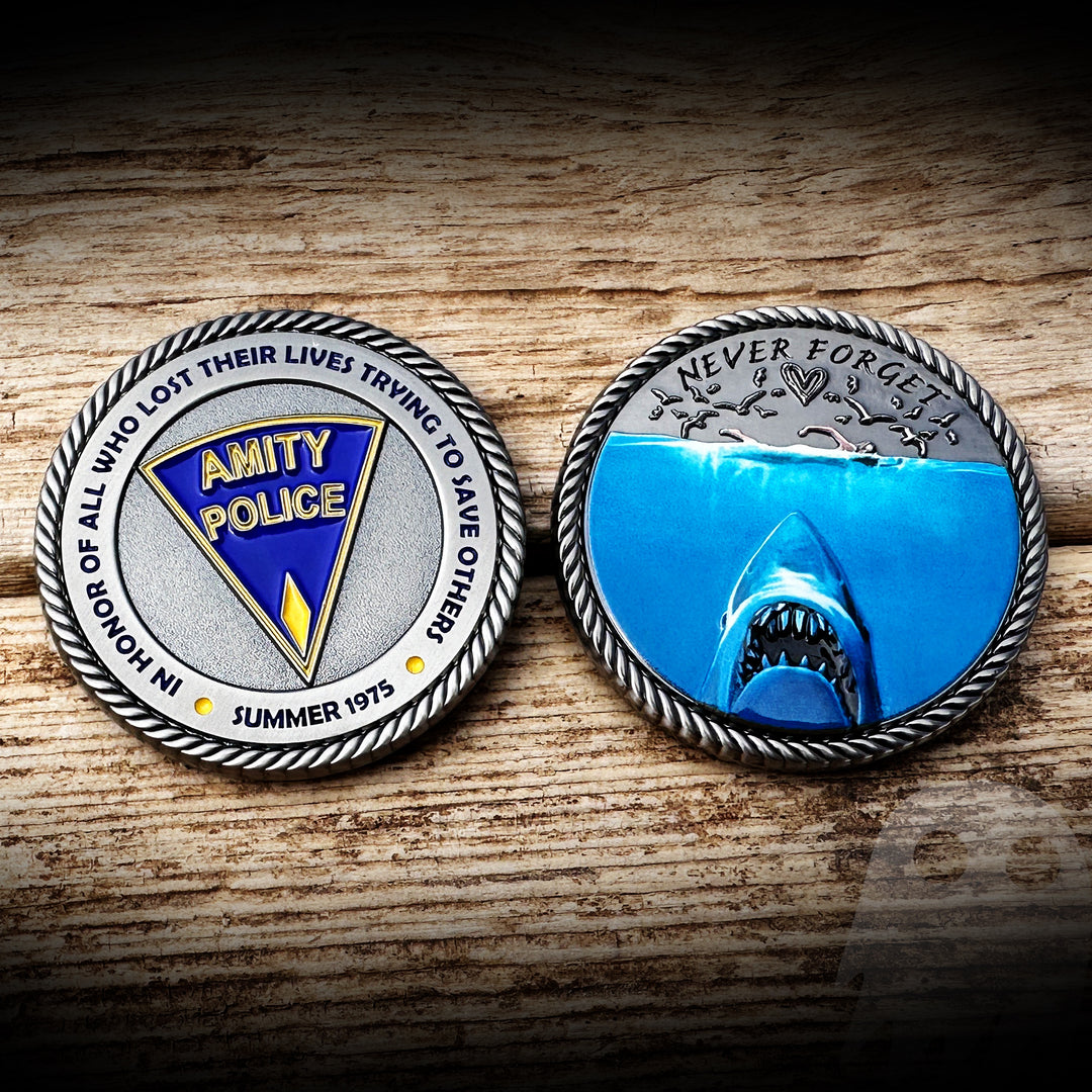 COIN - Amity Police Department Memorial Coin - Jaws – GHOST PATCH
