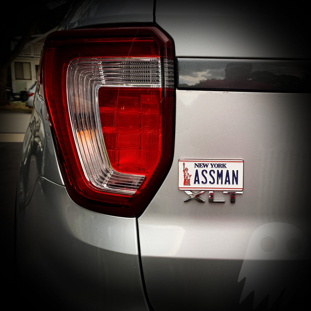 ASSMAN - Seinfeld Auto Badge License Plate – GHOST PATCH