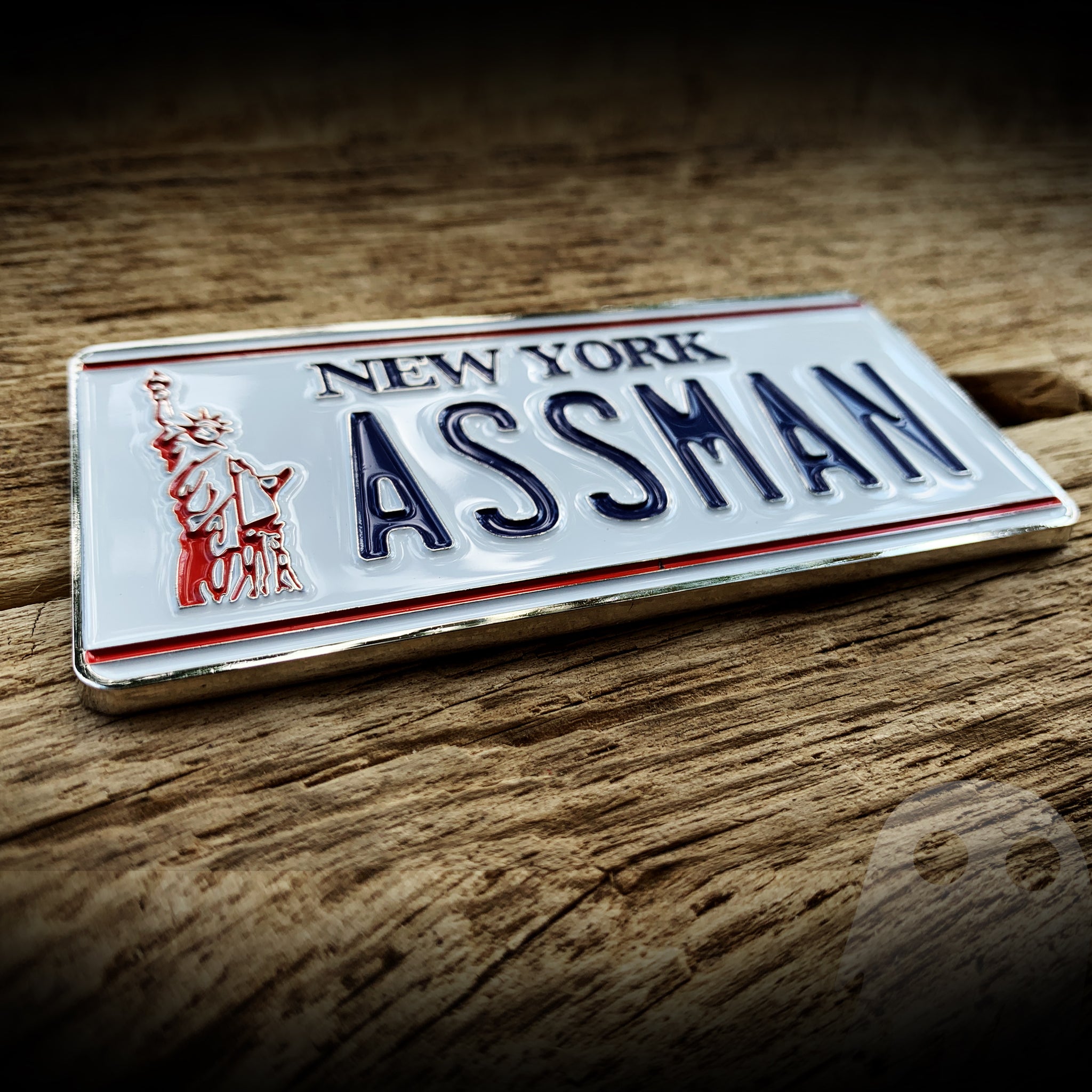 ASSMAN - Seinfeld Auto Badge License Plate – GHOST PATCH