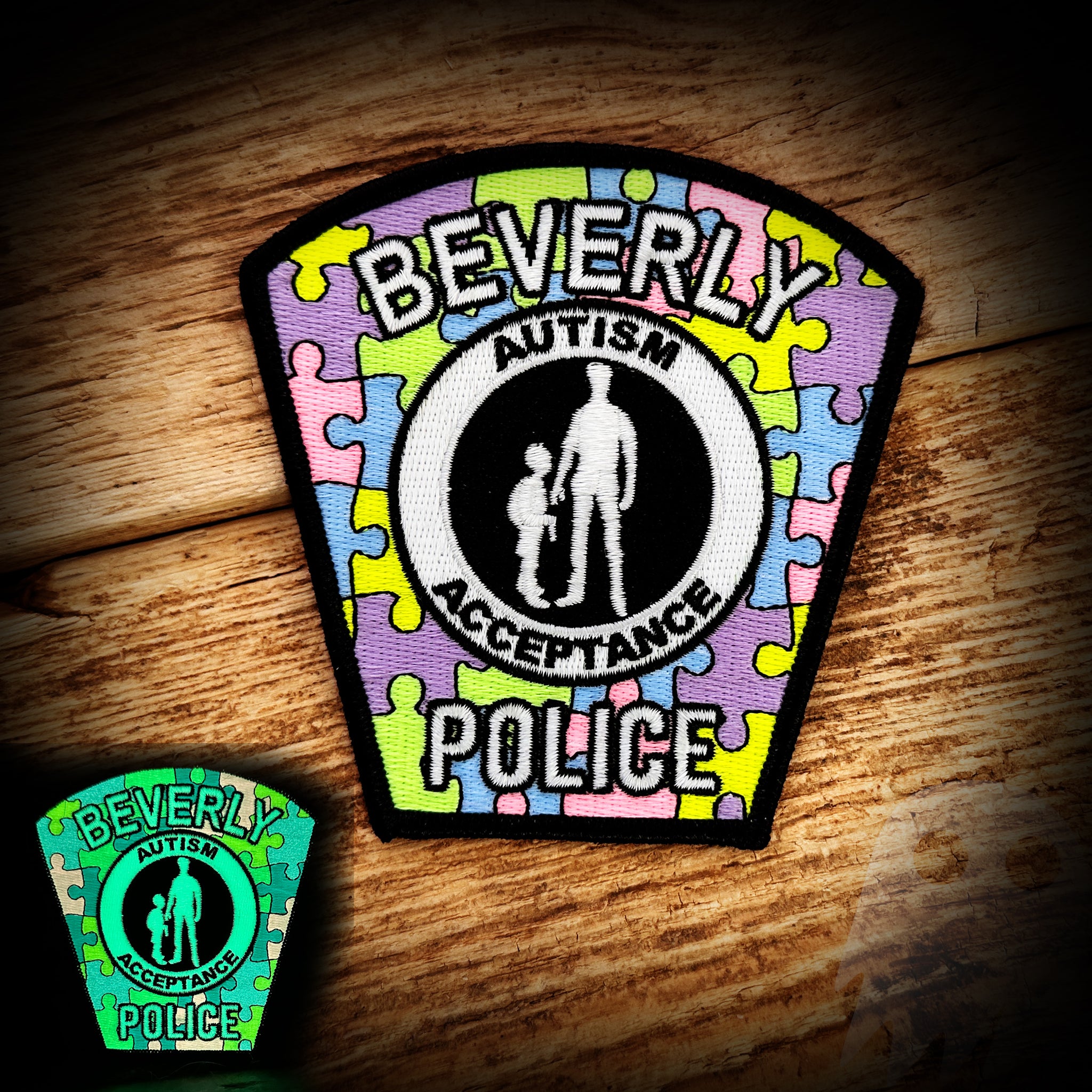 Beverly, MA PD - Autism Fundraiser - Authentic - Glow in the dark – GHOST PATCH