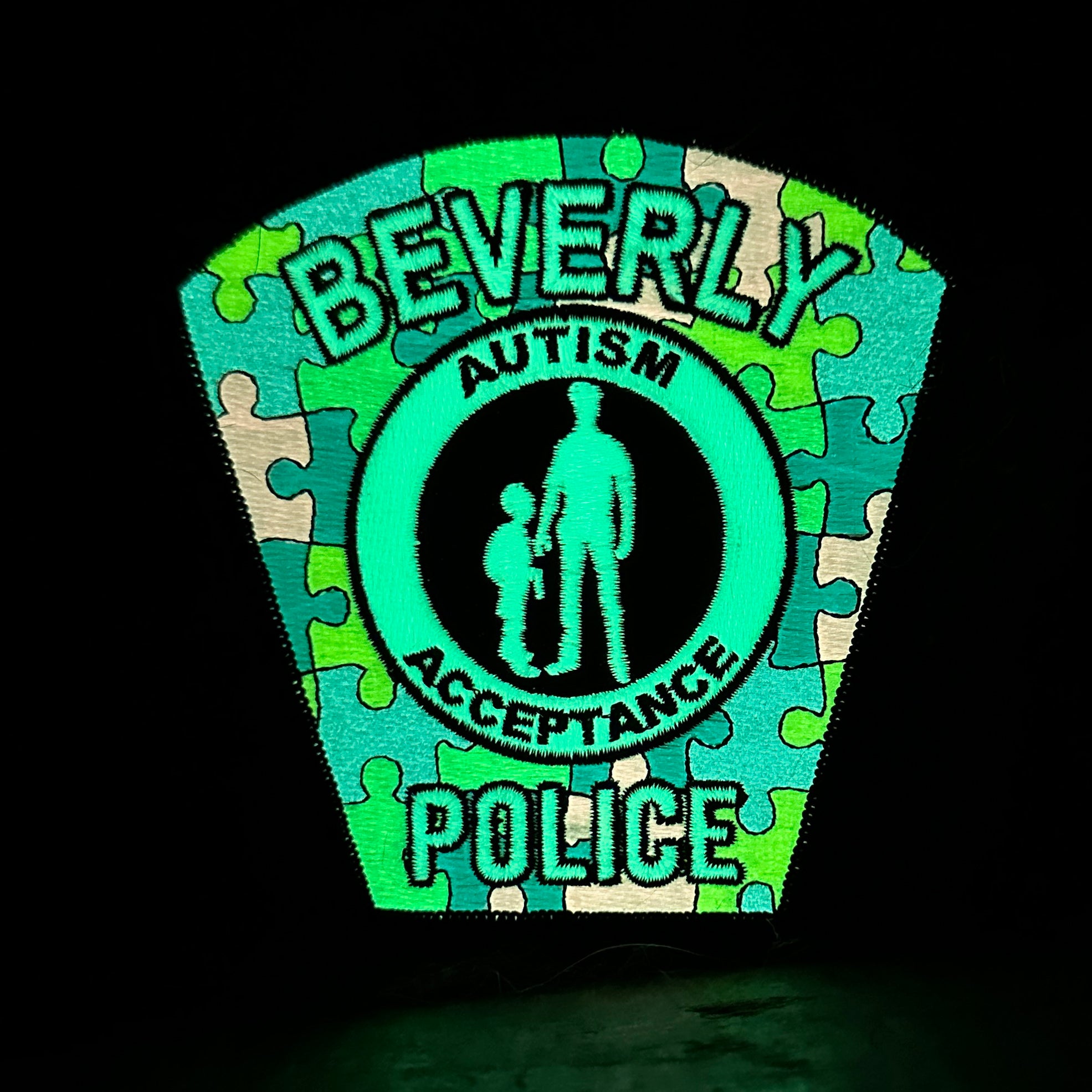 Beverly, MA PD - Autism Fundraiser - Authentic - Glow in the dark – GHOST PATCH