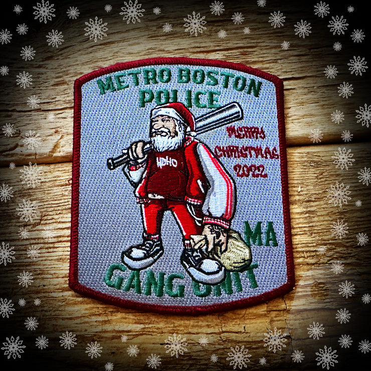 Boston Metro Police Gang Unit 2022 Christmas Patch - Limited HO HO HO ...