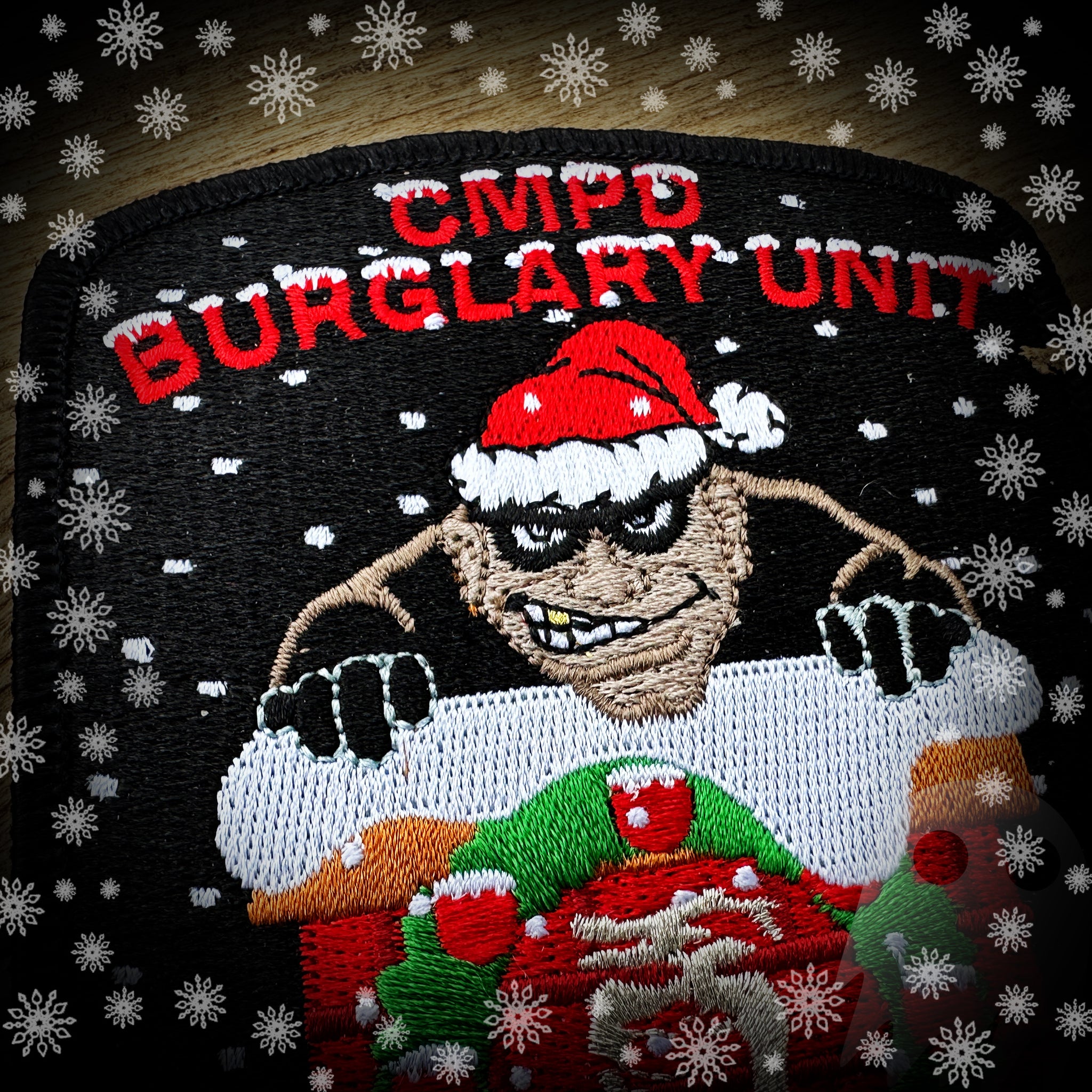 Charlotte - Mecklenburg, NC PD Burglary Unit 2022 Christmas Patch - LI – GHOST PATCH