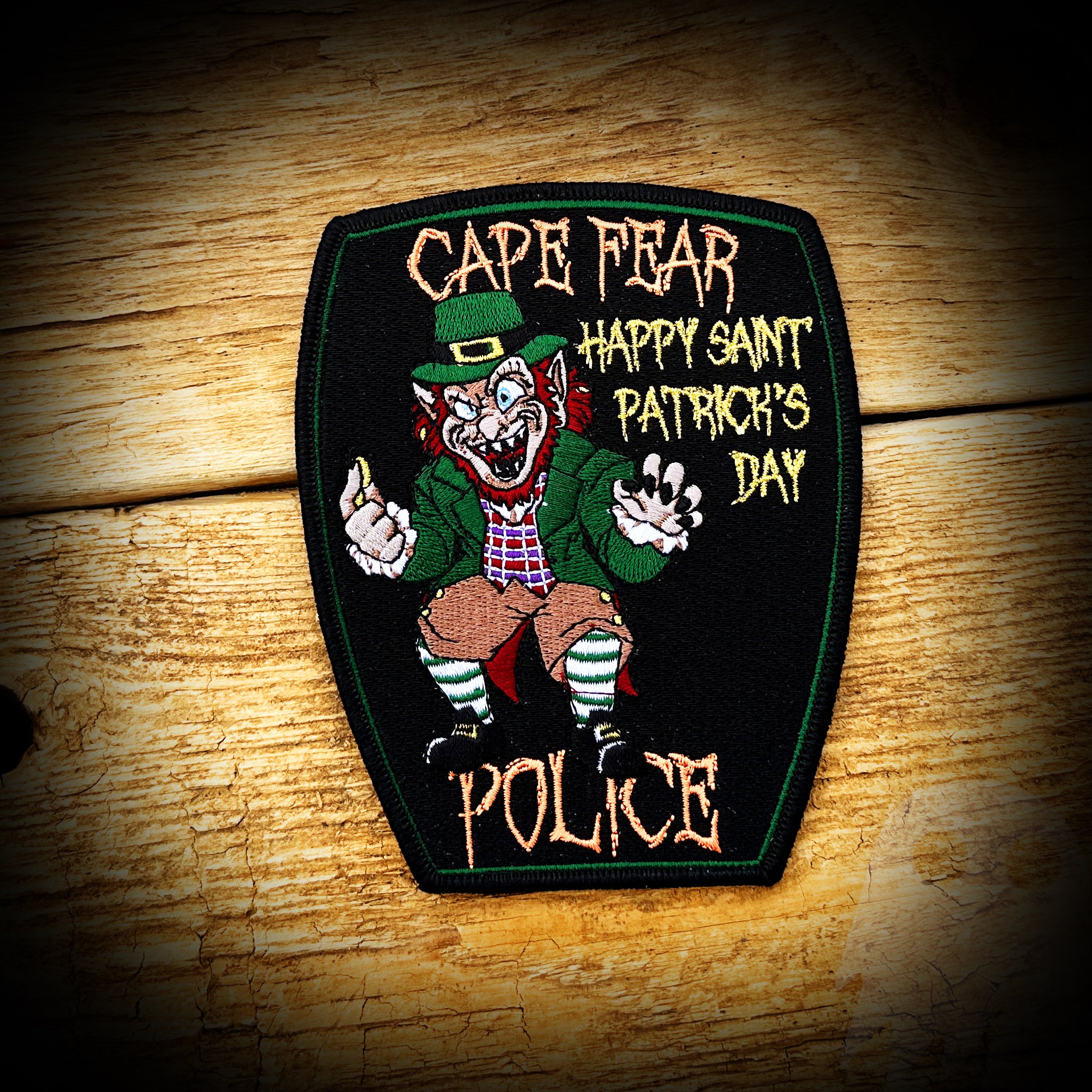 Cape Fear Police Department 2023 St. Patrick's Day Patch – GHOST PATCH