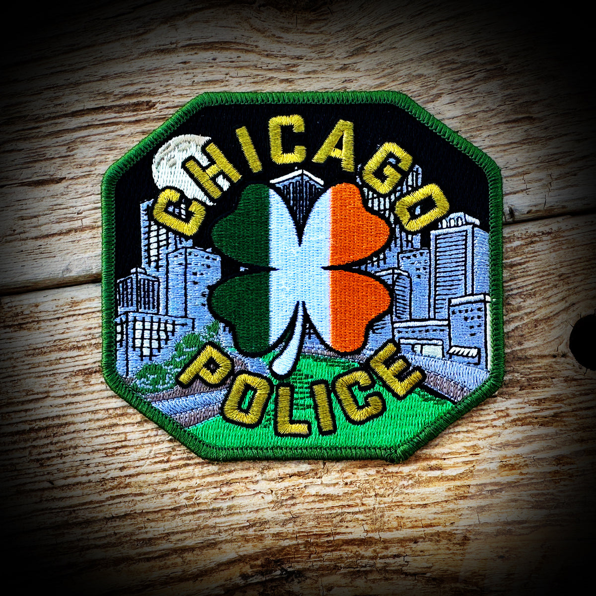 Chicago, IL Police Department 2023 St. Patrick's Day Patch – GHOST PATCH