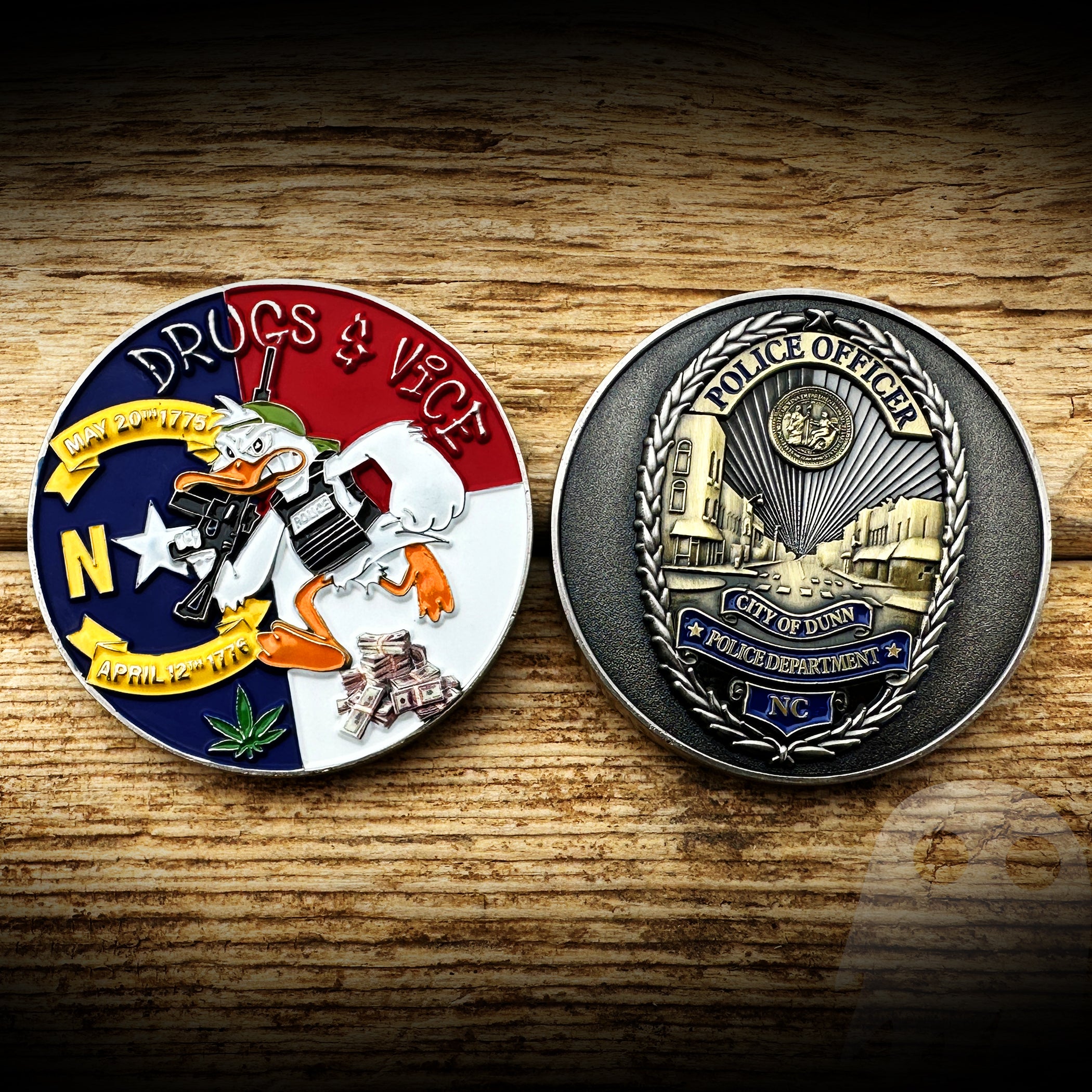 Dunn, NC Police Department Drug & Vice Unit Coin - Fundraiser – GHOST PATCH