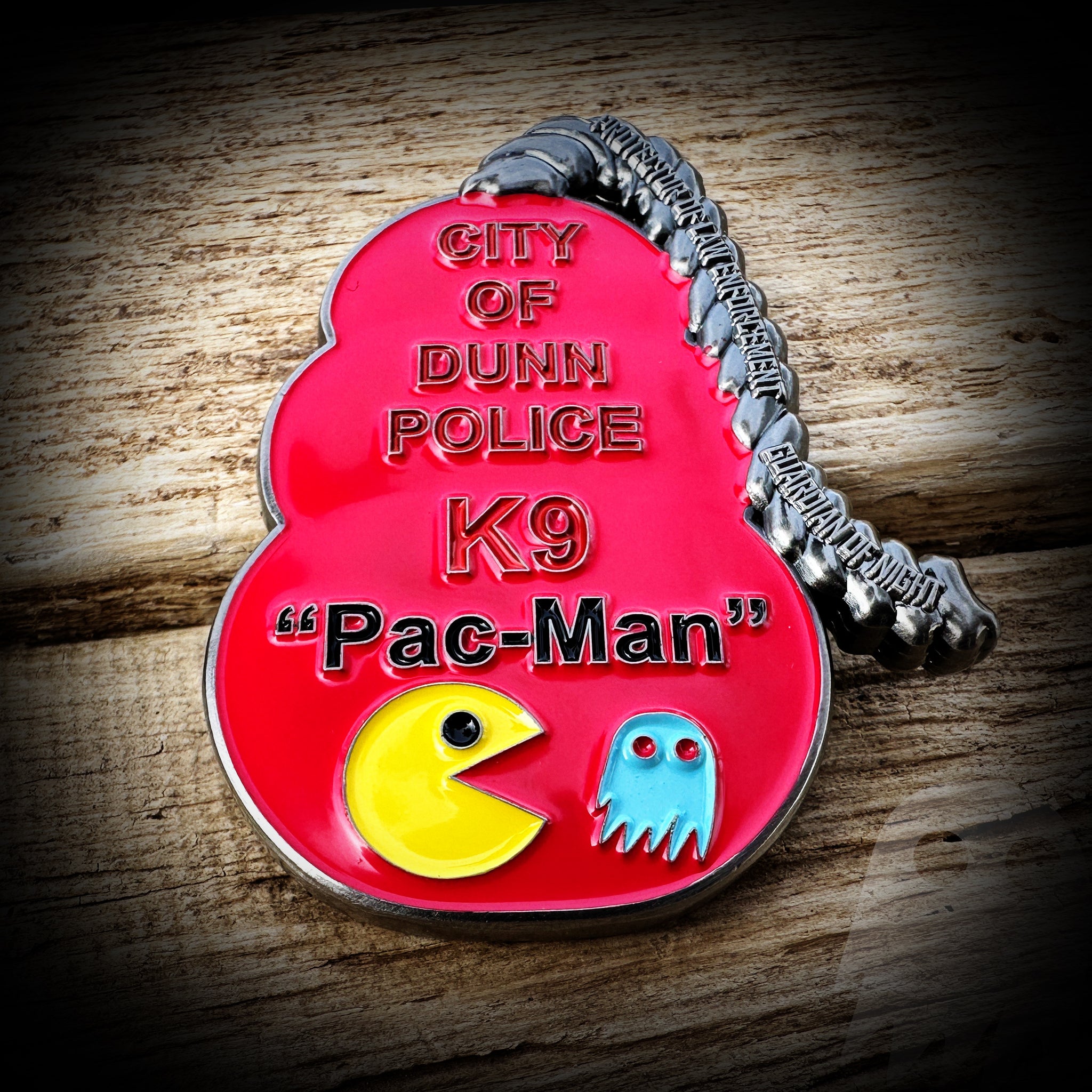 City of Dunn, NC Narcotics K9 Pac Man Coin - Authentic – GHOST PATCH