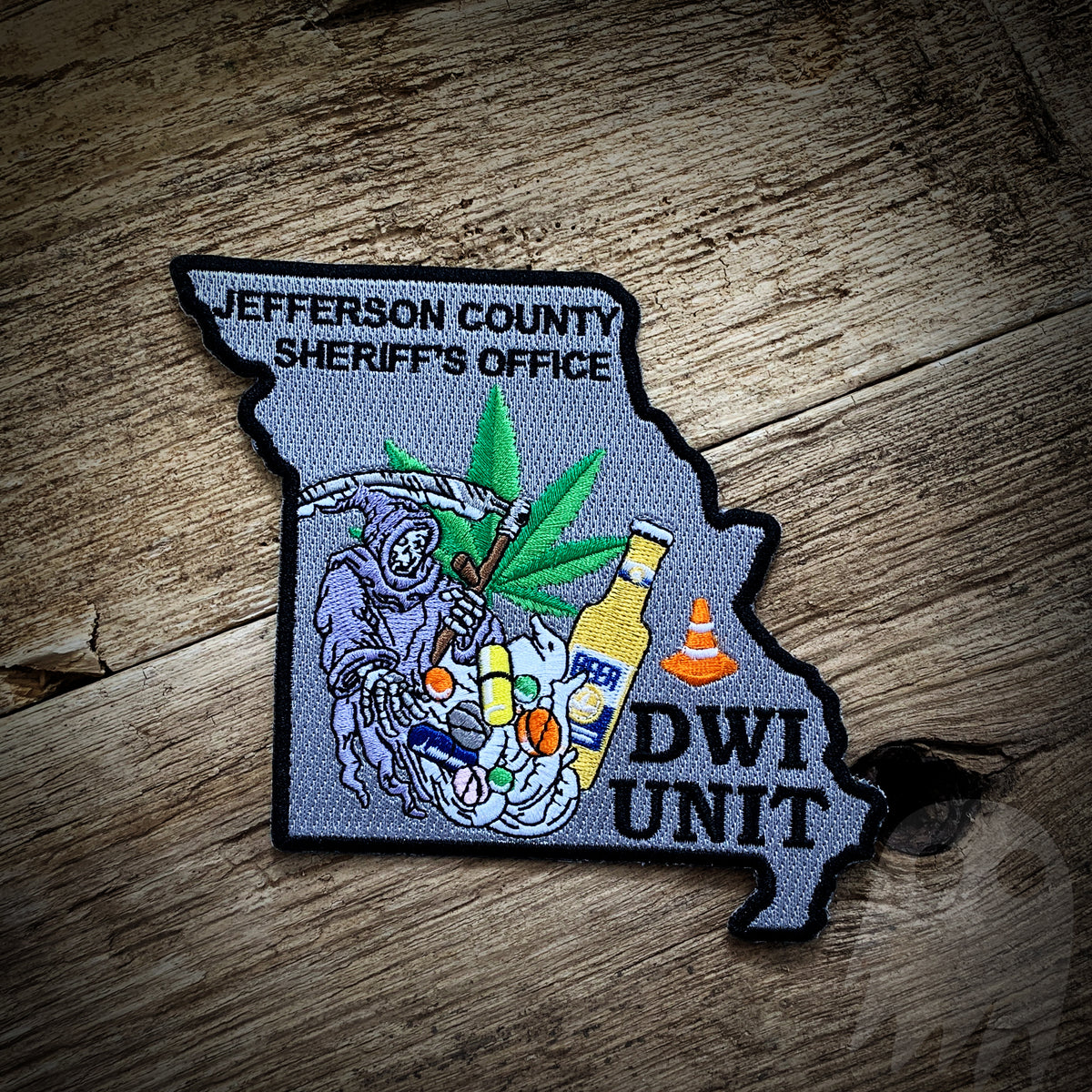 AUTHENTIC - Jefferson County Sheriff's Office DWI Unit – GHOST PATCH