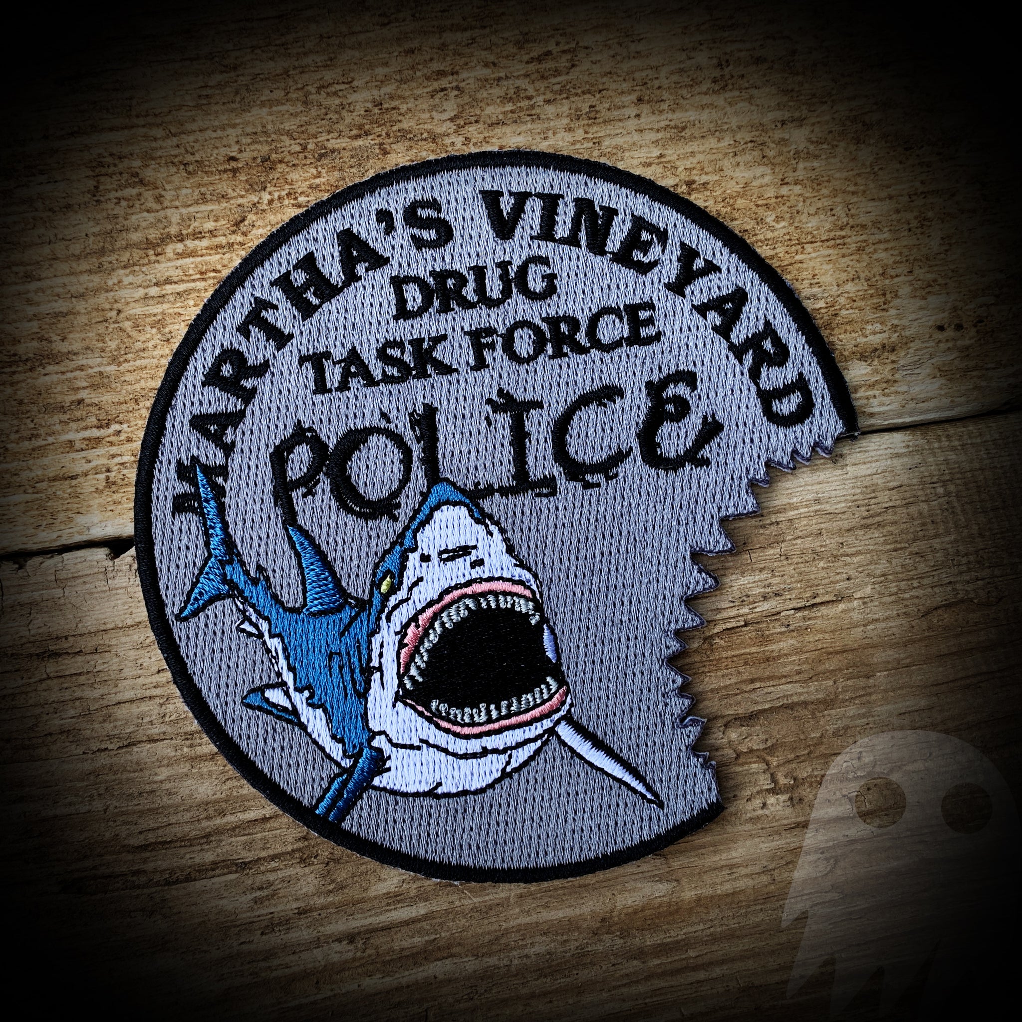 SHARK - Martha's Vineyard Drug Task Force Patch - Authentic – GHOST PATCH