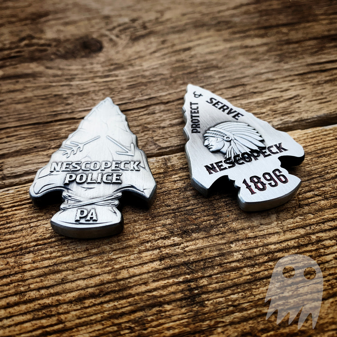 Nescopeck PA Police Arrowhead Challenge Coin - Authentic – GHOST PATCH