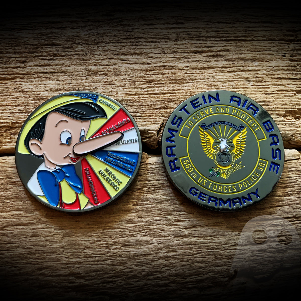 AUTHENTIC - Ramstein Air Base 569th US Forces Police Sq DRE Coin - NOS ...