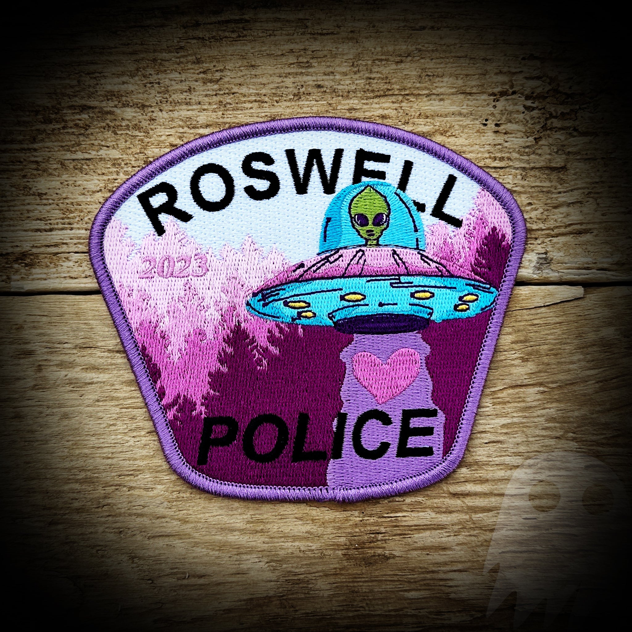 Roswell, NM PD Valentine's Day Patch - Authentic and limited! – GHOST PATCH