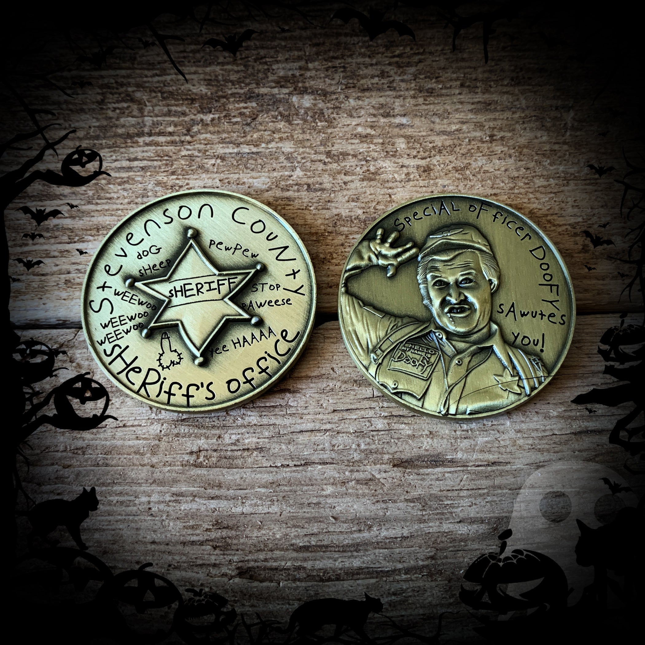 Stevenson County Sheriff's Office Coin - Special Officer Doofy - Scary – GHOST PATCH