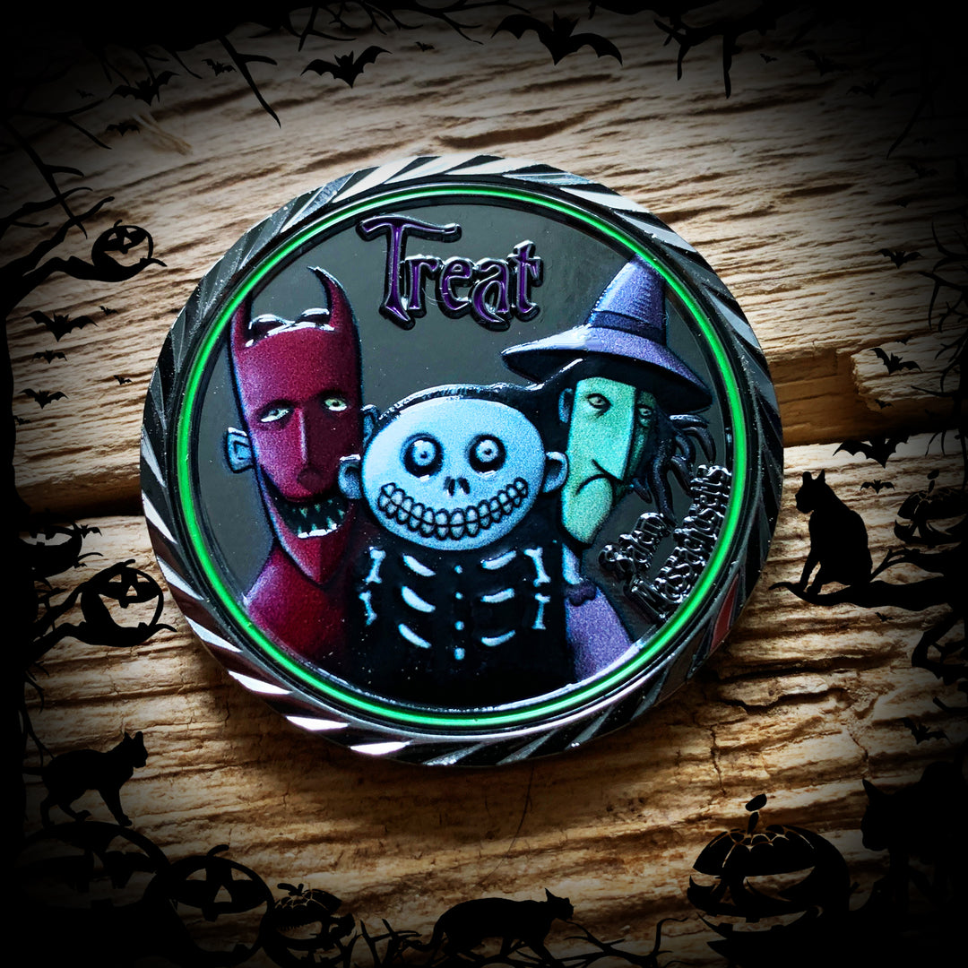 Halloween Trick or Treat Decision Coin – GHOST PATCH