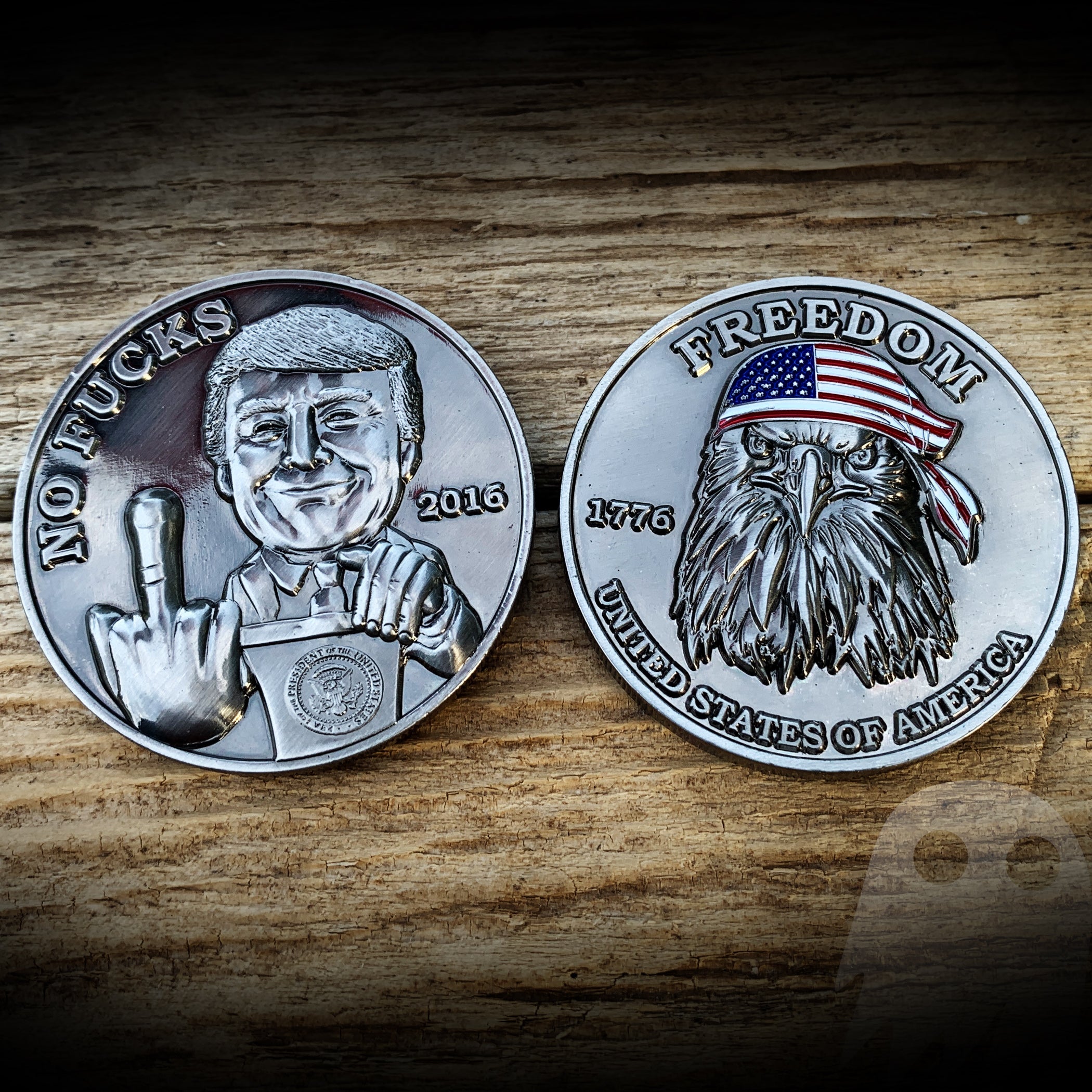 Trump Freedom Head or Tails Decision Coin – GHOST PATCH