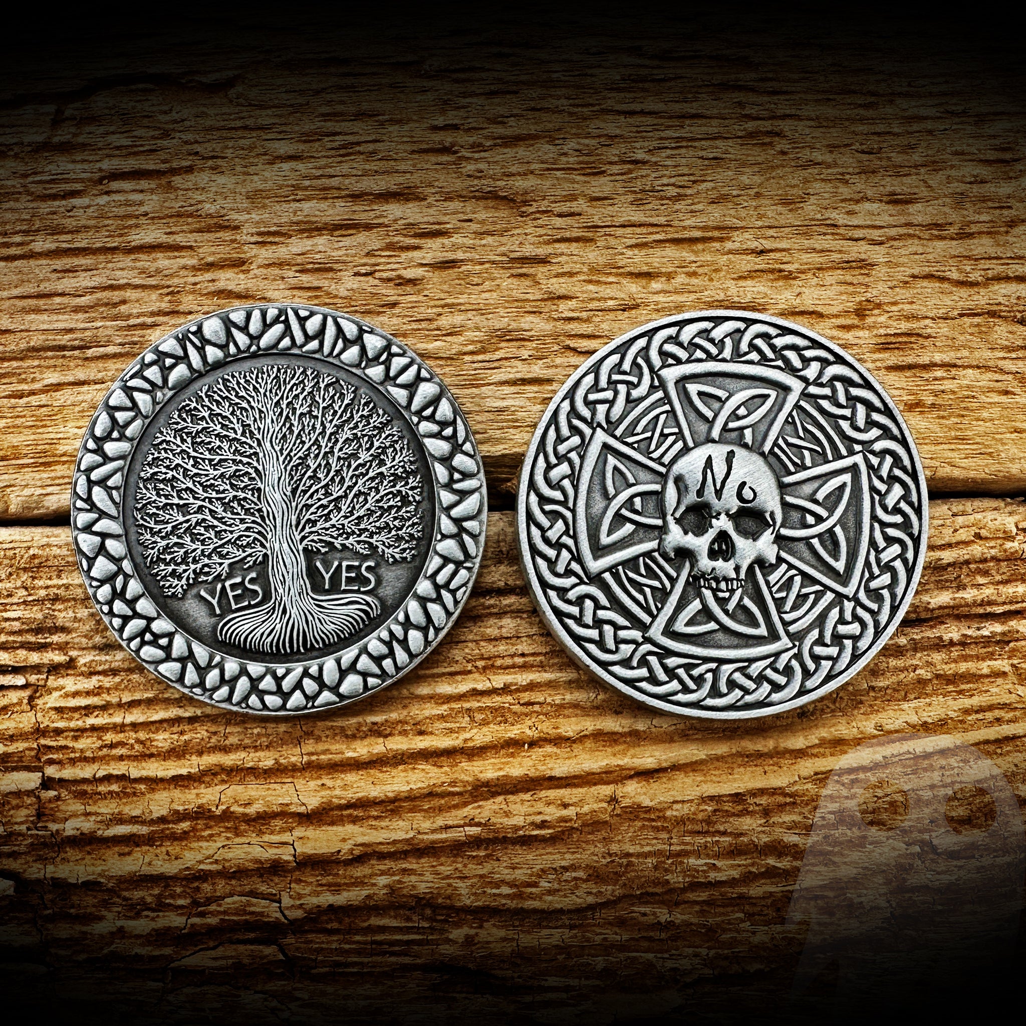 Yes or No Decision Coin – GHOST PATCH